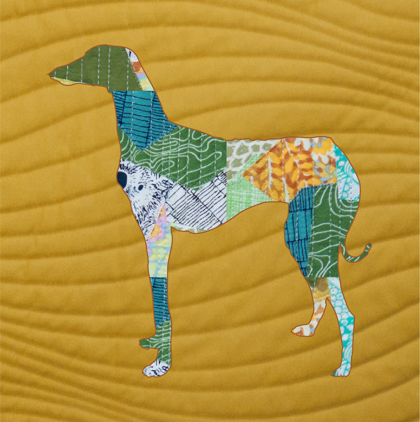 Azawakh Scrappy Applique Pattern (PDF) – Shannon Brinkley Studio