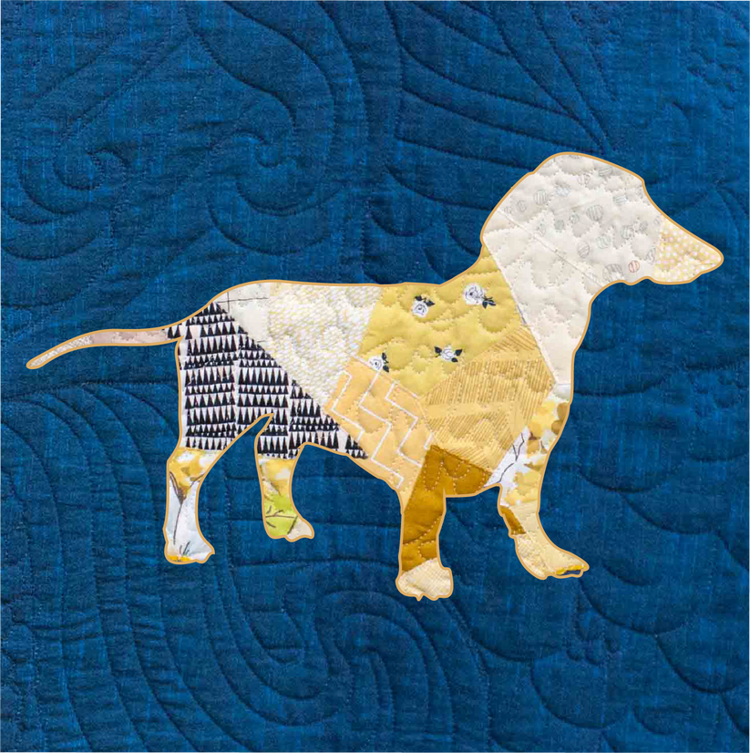 Dachshund Scrappy Applique Pattern (PDF) – Shannon Brinkley Studio