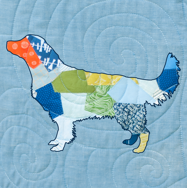 Golden Retriever Scrappy Applique Pattern (PDF) – Shannon Brinkley Studio