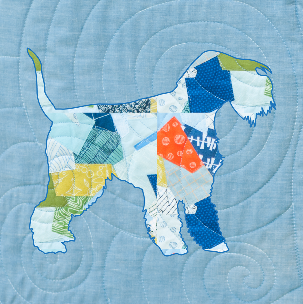 Lakeland Terrier Scrappy Applique Pattern (PDF) – Shannon Brinkley Studio