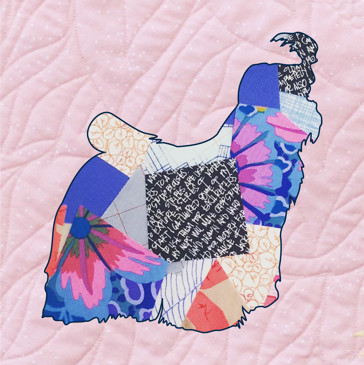 Maltese Scrappy Applique Pattern (PDF) – Shannon Brinkley Studio