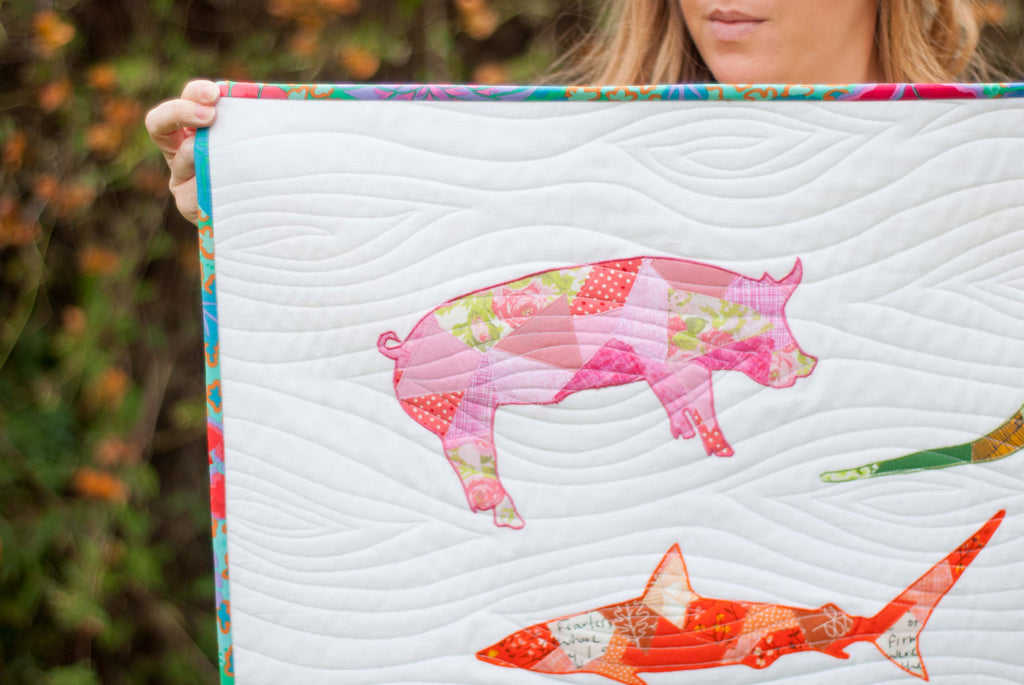 Shark Scrappy Applique PDF Pattern – Shannon Brinkley Studio